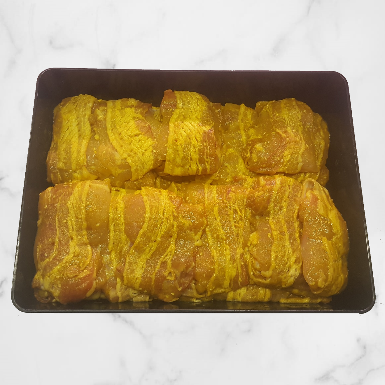 Steak chasseur de poulet mariné curry-sésame – par pièce – Les Délices ...